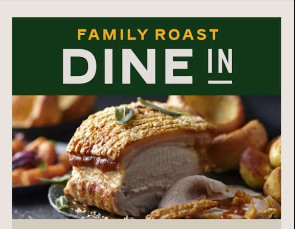 £20 Family Roast Dine-In for 4 - Main & 3 Sides at Marks & Spencer ...