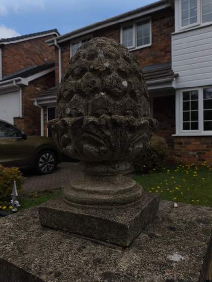 need help replacing this stone pineapple finial | Hotukdeals