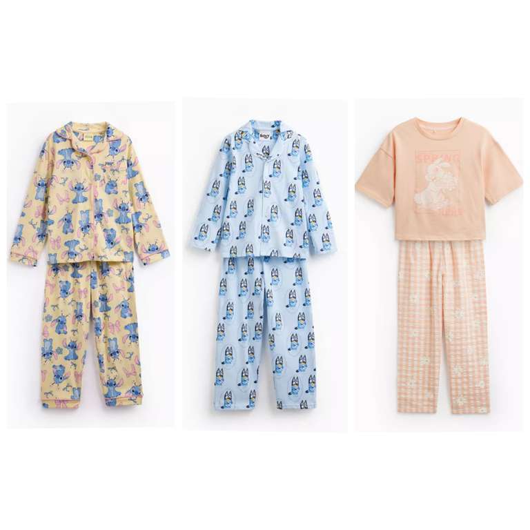 Bluey Traditional Pyjamas 1-8 Yrs / Lilo & Stitch Print PJs 4-7 Yrs | 7 ...