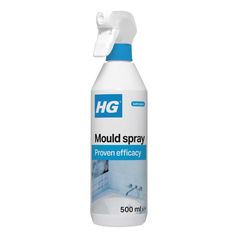 HG Mould Remover Spray, Kills Black Mold & Mildew on Walls, Tiles ...