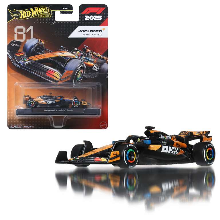 Hot Wheels Formula 1 McLaren Oscar Piastri 81, 1:64 Scale Premium Die ...