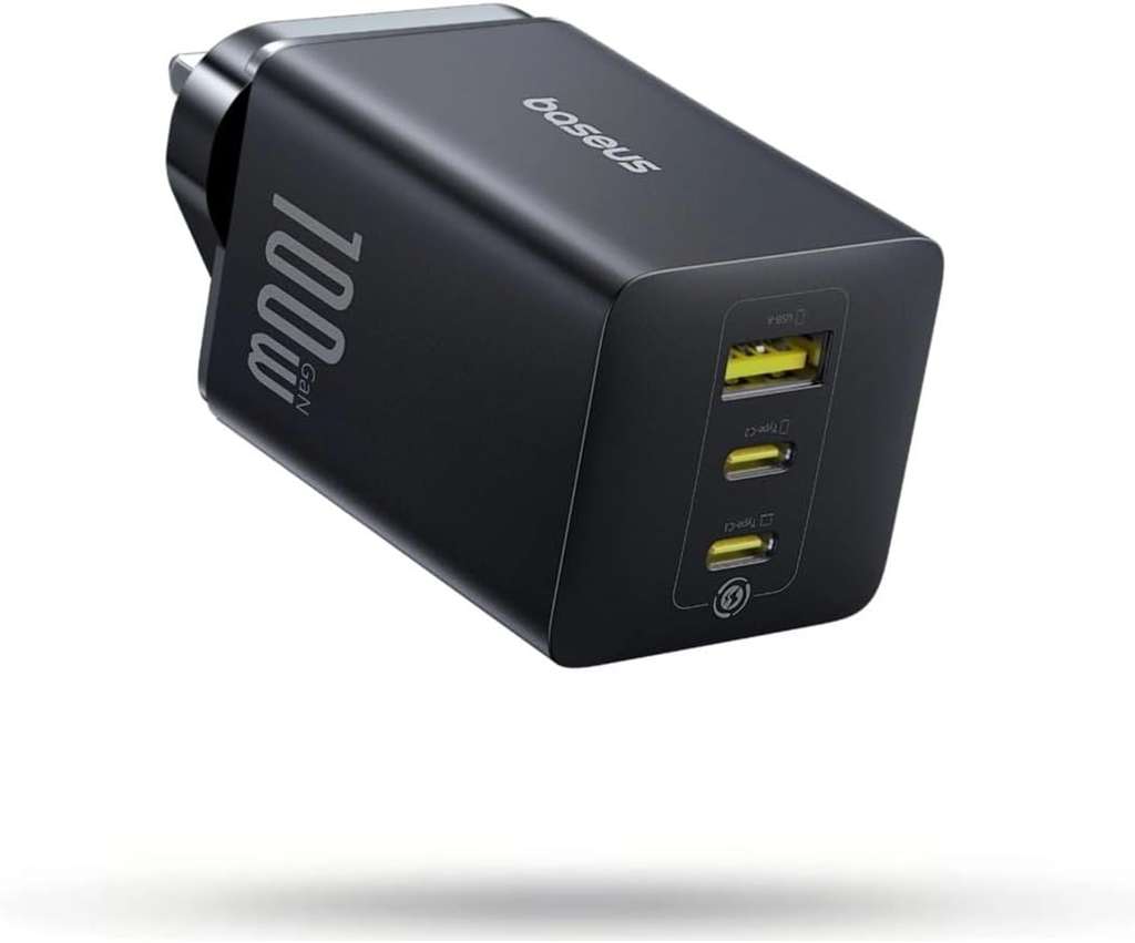 Baseus 100W USB C Fast Charger Plug, 3-Port, 2 USB C, 1 USB A, | Hotukdeals
