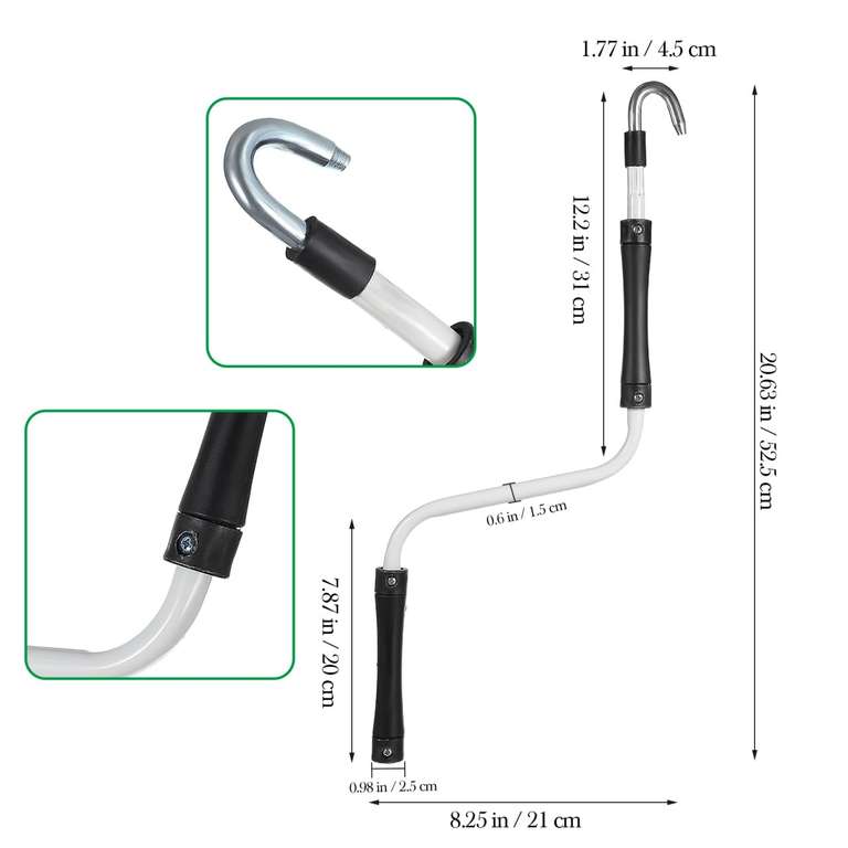 Milisten Outdoor Canopy Awning Crank Handle 20 Inch Manual Roller ...