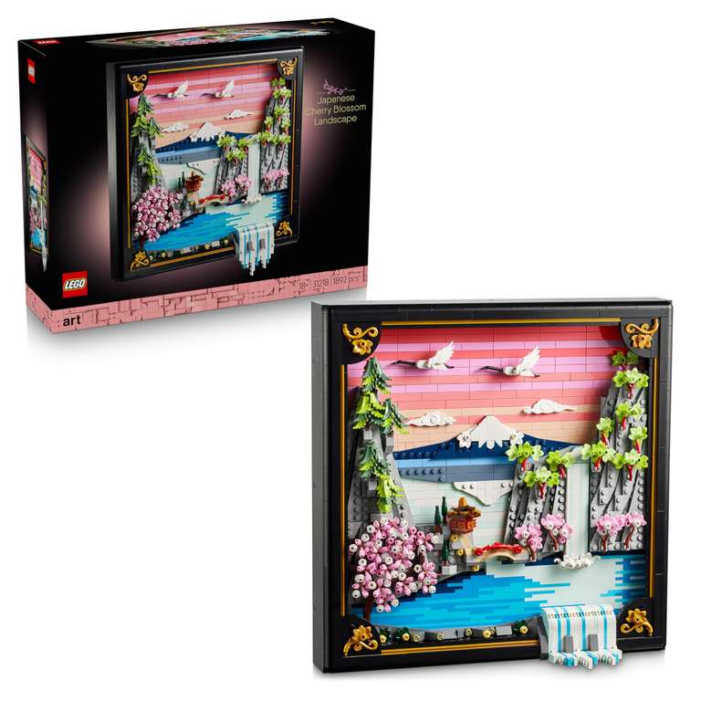 LEGO Art Japanese Cherry Blossom Landscape | Hotukdeals