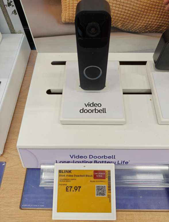 Blink Video Doorbell Smart HD Security Camera with Two-Way Audio ...