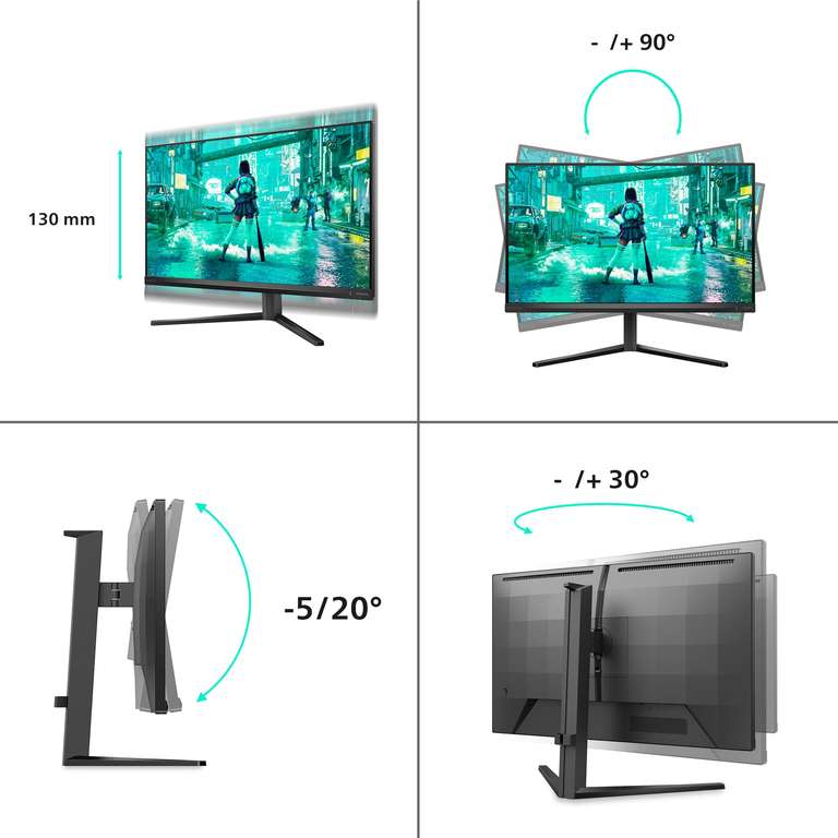 Philips 27 inch FHD Gaming Monitor 180Hz 0.5ms MPRT HDR10 at £89.99 ...