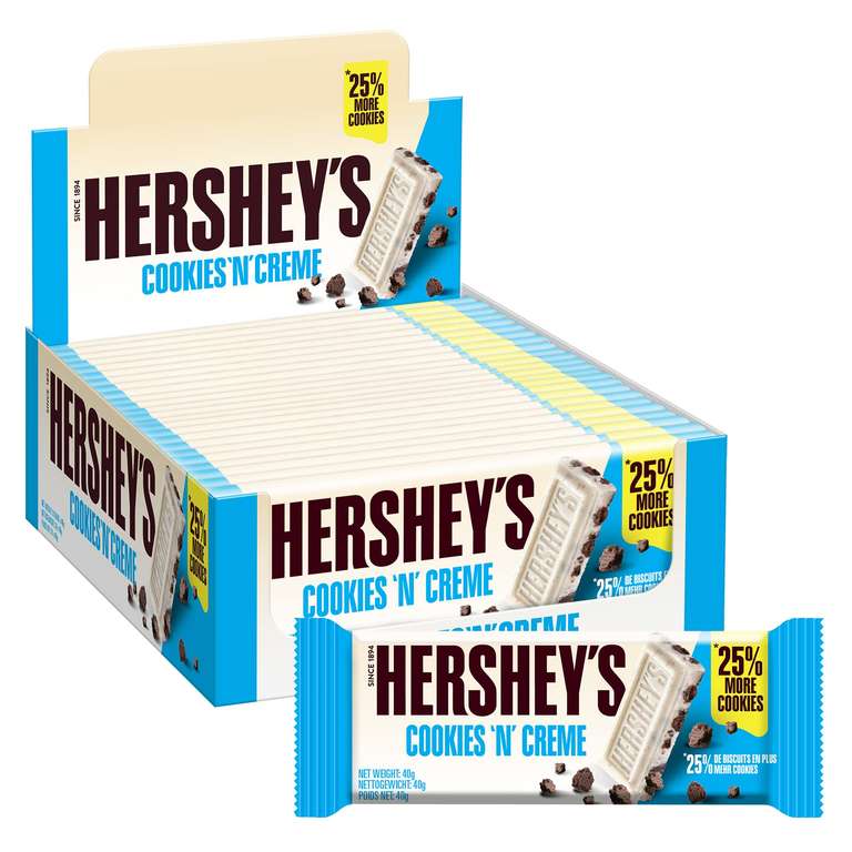 Hershey's Cookies ‘n’ Crème, White Chocolate Flavour with Cookie Pieces ...