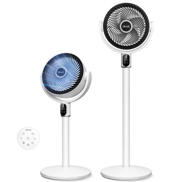 Levoit 20dB Ultra Quiet Standing Pedestal Fan 1740m³/h, £76.49 at ...