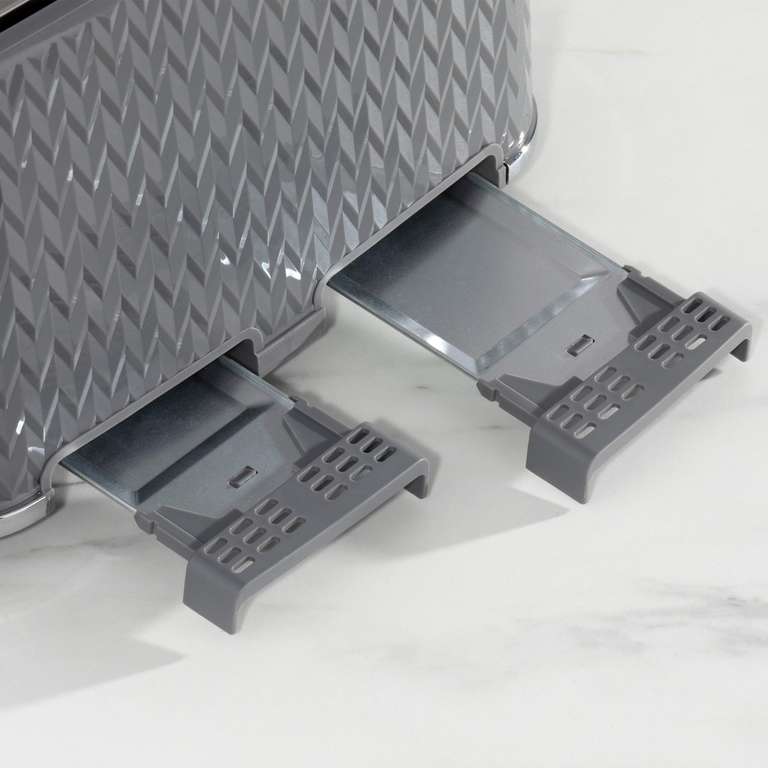 Daewoo Argyle 4-Slice Toaster with Defrost, Reheat & Browning Control ...