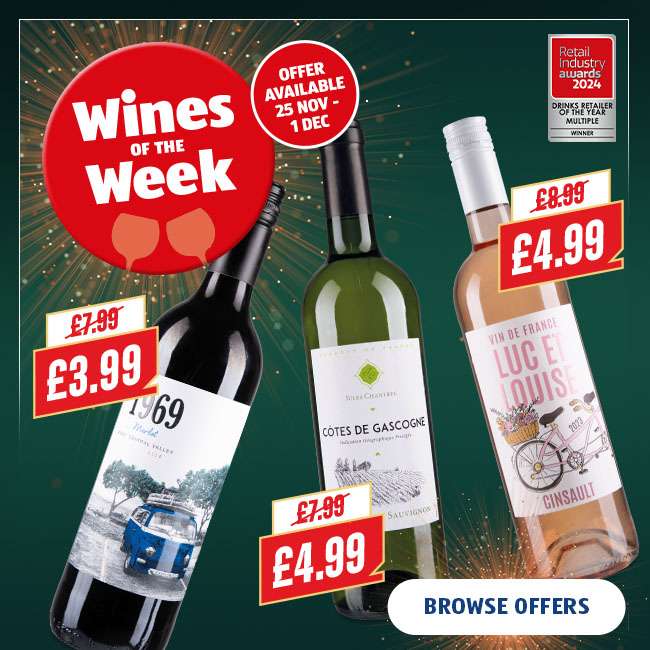 Savour 1969 Chilean Merlot & French Wines from £3.99 at Aldi | hotukdeals
