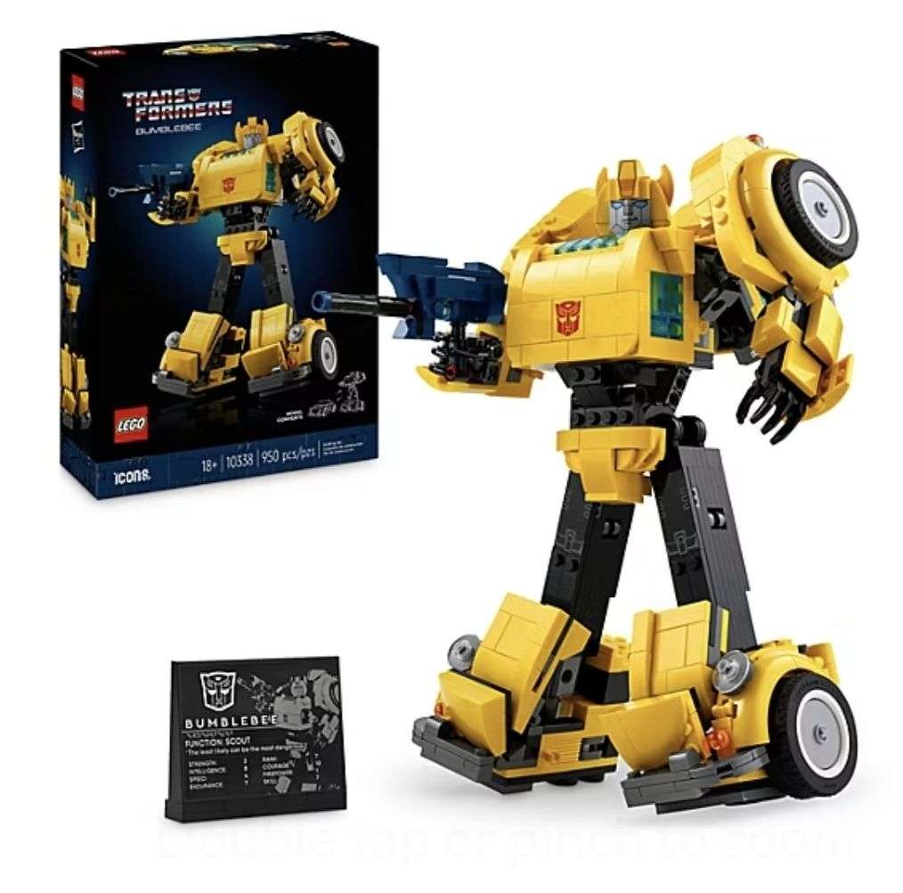 LEGO Icons Transformers Bumblebee 10338 Model Set – at George at ASDA ...