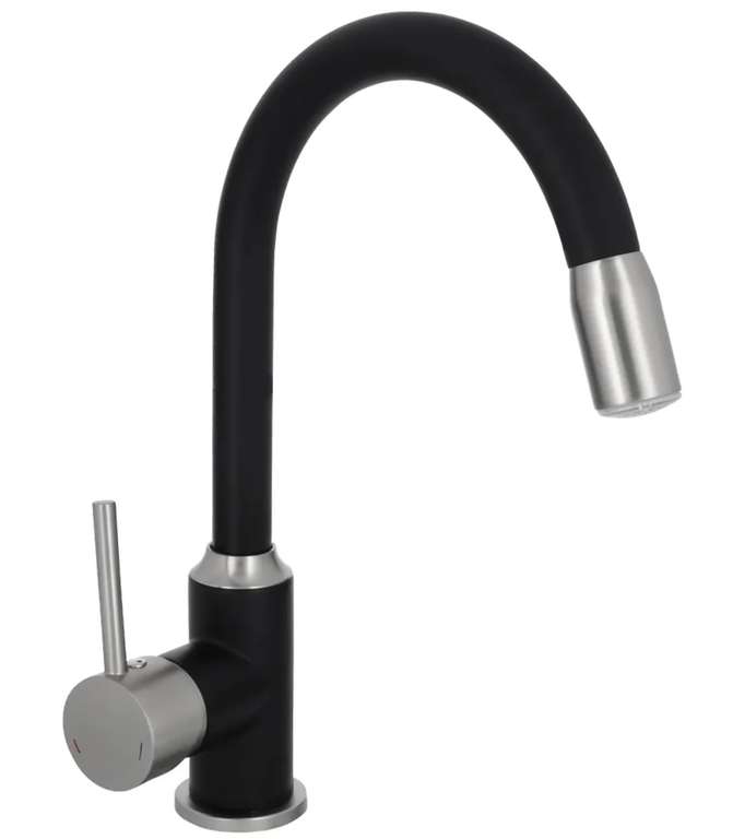 Livarno Home Black LED Kitchen Tap - 360° Rotatable Spout, £24.99 at ...