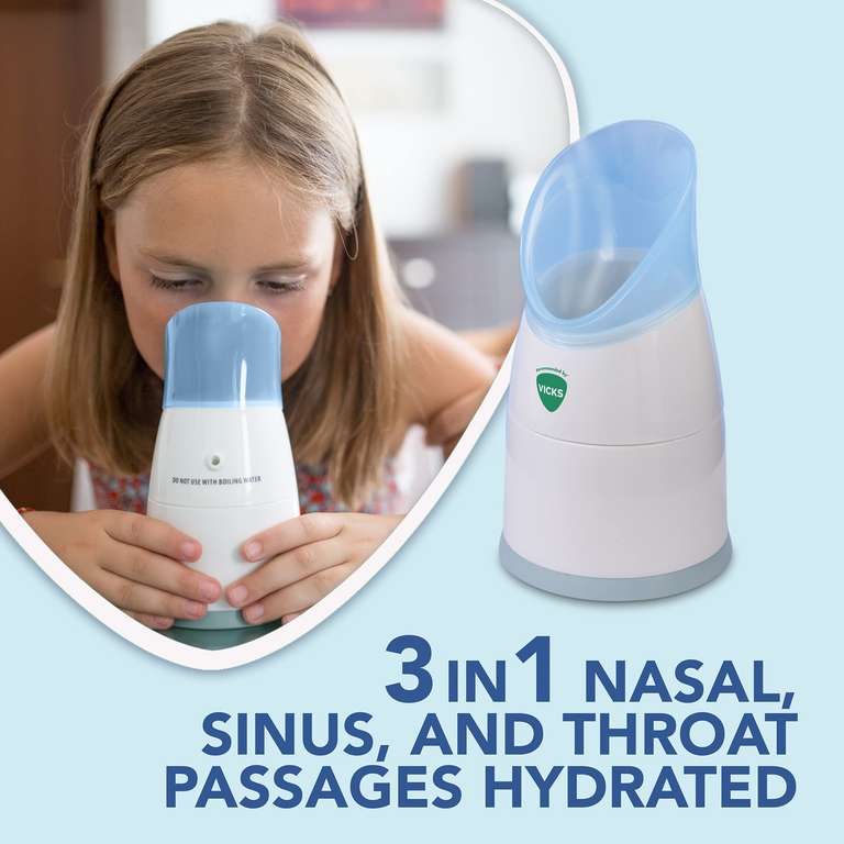 Vicks Personal Steam Inhaler with Two Scent Pads, V1300 - voucher price ...