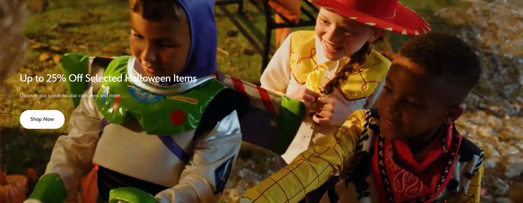 Halloween & Fancy Dress Items Up to 25% Off + Free Delivery at Disney ...