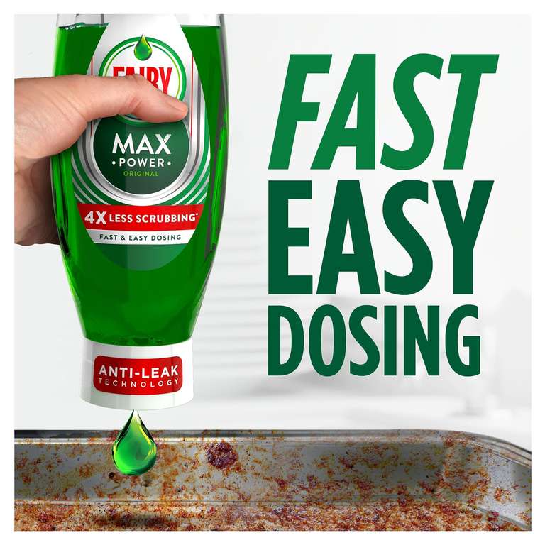 Fairy Max Power Washing Up Liquid 730ml £9.77 at Amazon | hotukdeals