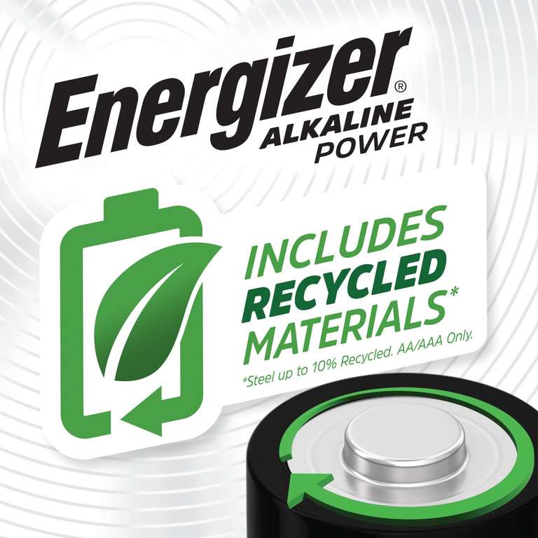 Energizer Alkaline Power - AA Batteries (24 Pack), 1.5V, Up To 50% ...