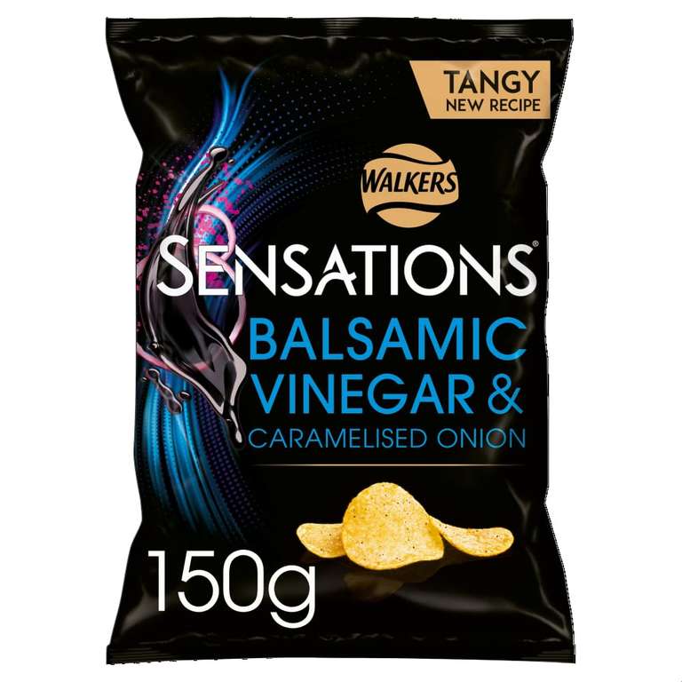Walkers Sensations Balsamic Vinegar & Caramelised Onion Sharing Crisps ...