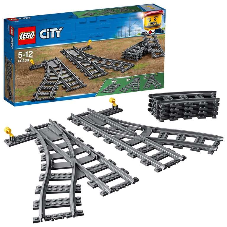LEGO 60238 City Trains Switch Tracks 6 Pieces - £12.59 at Amazon ...