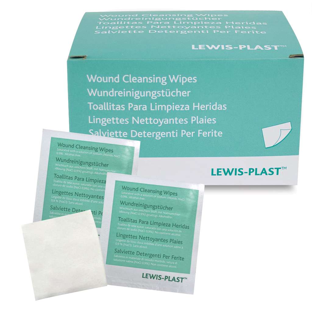 Lewis-Plast Premium Saline Sterile First Aid Wipes 100 - £3.99 at ...