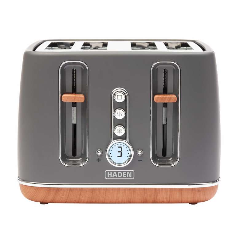 Haden Dorchester Grey 4 Slice Toaster – £29.99 at Amazon - 6 Browning ...