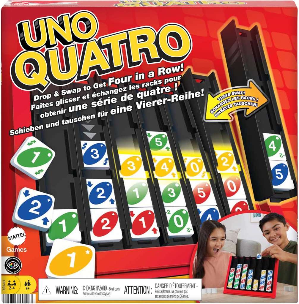 Mattel Games UNO Quatro, Family Board Game (Prime Day Deal) | Hotukdeals