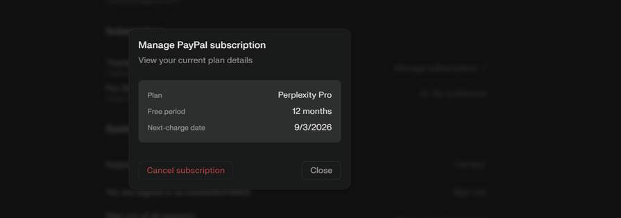 12 Months Free Perplexity AI Pro Subscription via PayPal at Perplexity ...