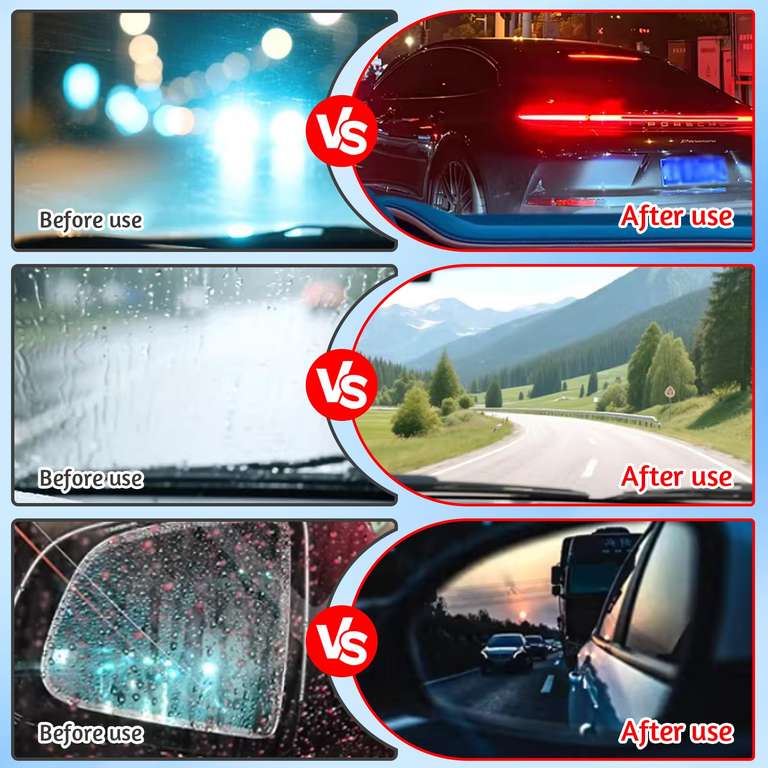 2PCS Glass Guard Emulsion Cleaner for Auto – Oil Film Brush at Amazon