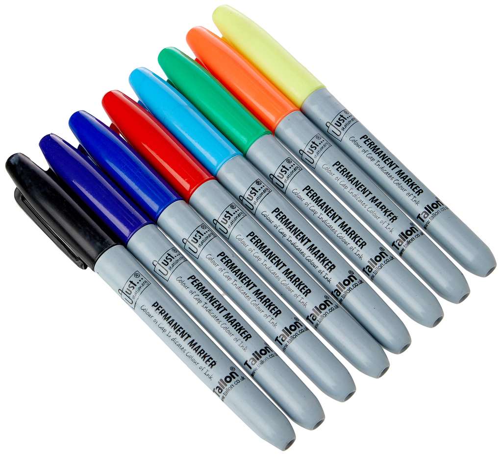 Just Stationery Pack Of 8 Coloured Permanent Markers £1.38 at Amazon ...