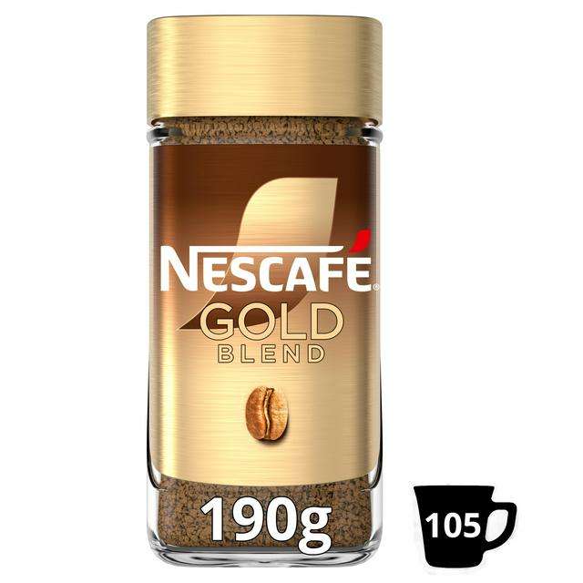 NESCAFÉ Gold Blend Instant Coffee 190g – Smooth/Decaf/Intense at ...
