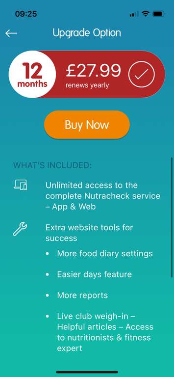 Nutracheck 1 Year Subscription for £27.99 - Weight Loss & Calorie ...