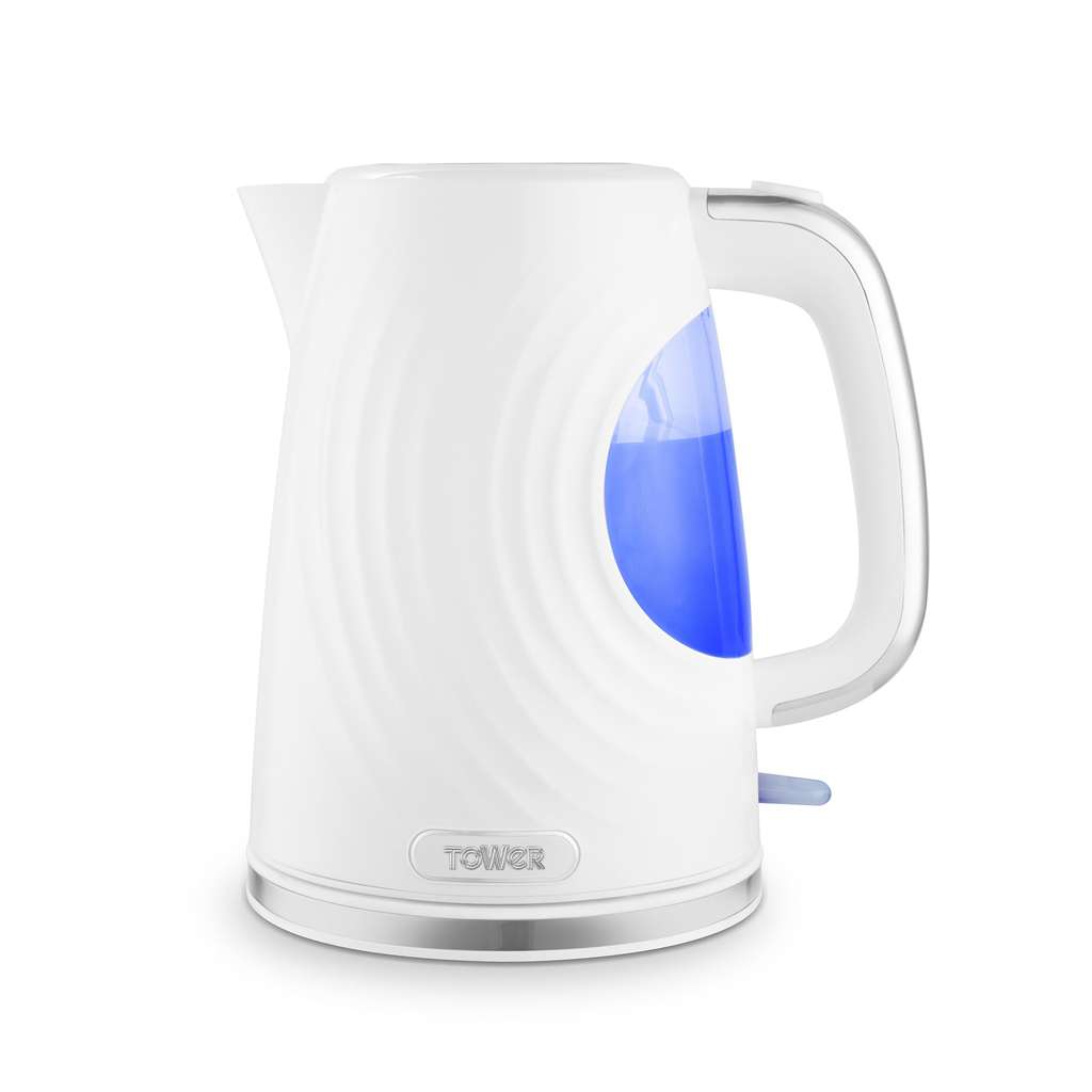 Tower T10083WHT Kettle, 1.7L, 3000W, Rapid Boil, White - £16.99 at ...