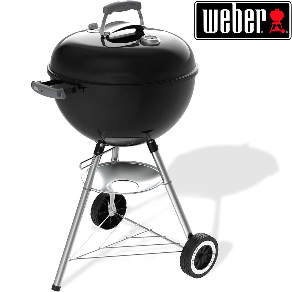 Weber Original Porcelain-Enamelled Finish Kettle Charcoal Barbecue 47 ...