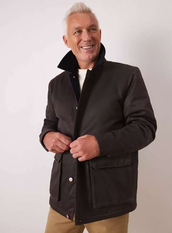 Union Works Brown Wax Canvas Trucker Jacket S-XXXL £14.40 at Argos ...
