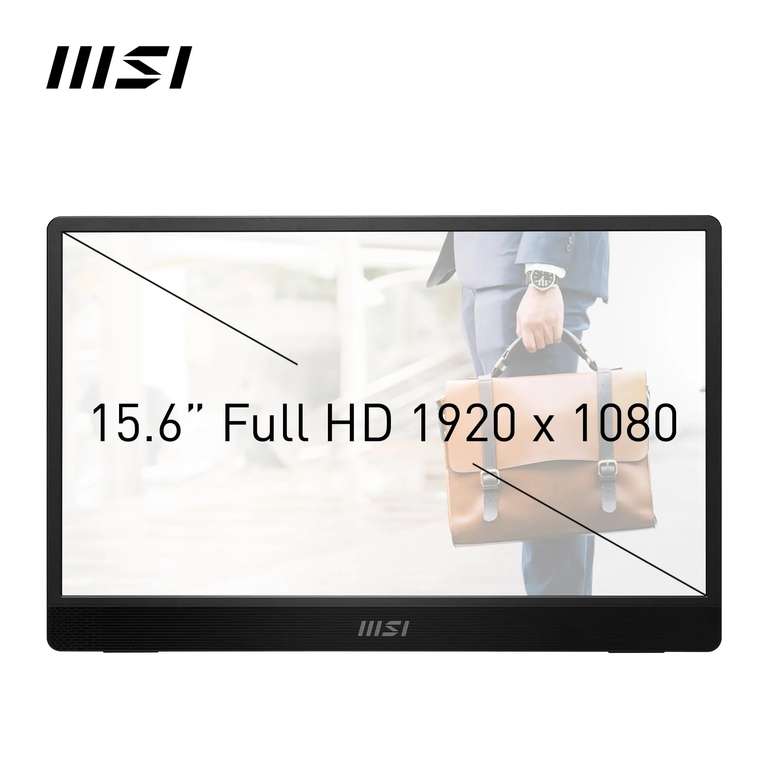 MSI PRO MP161 E2 15.6 Full HD Portable Monitor – £52.25 at Prime Amazon ...