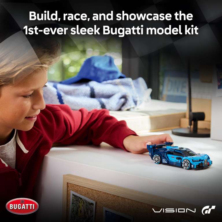 LEGO Speed Champions Bugatti Vision GT Hyper Sports Car Toy 77253 £17. ...