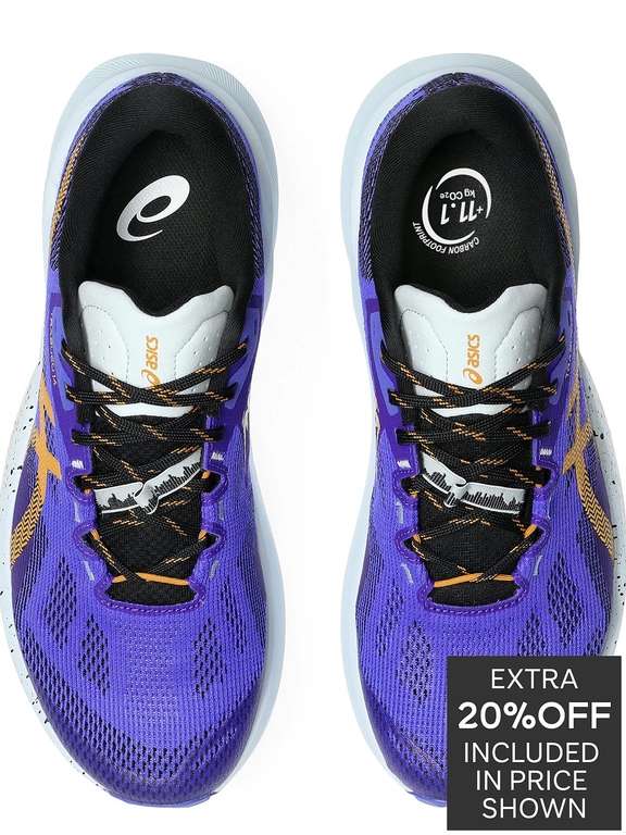 Asics Men's Running Trabuco 14 Trainers - Blue (Sizes 6 - 9) | Hotukdeals