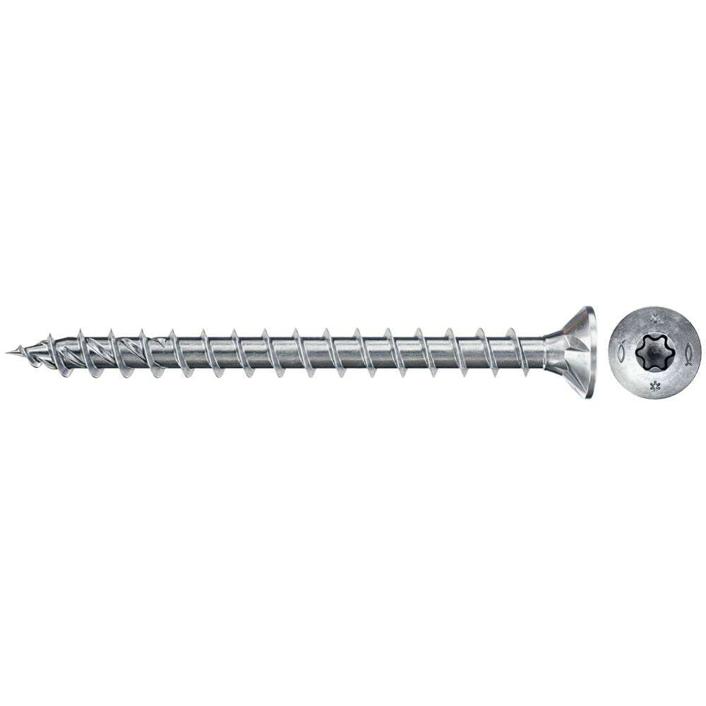 Power-Fast II Chipboard Screws 5.0 x 60 Countersunk TX Full Thread ...