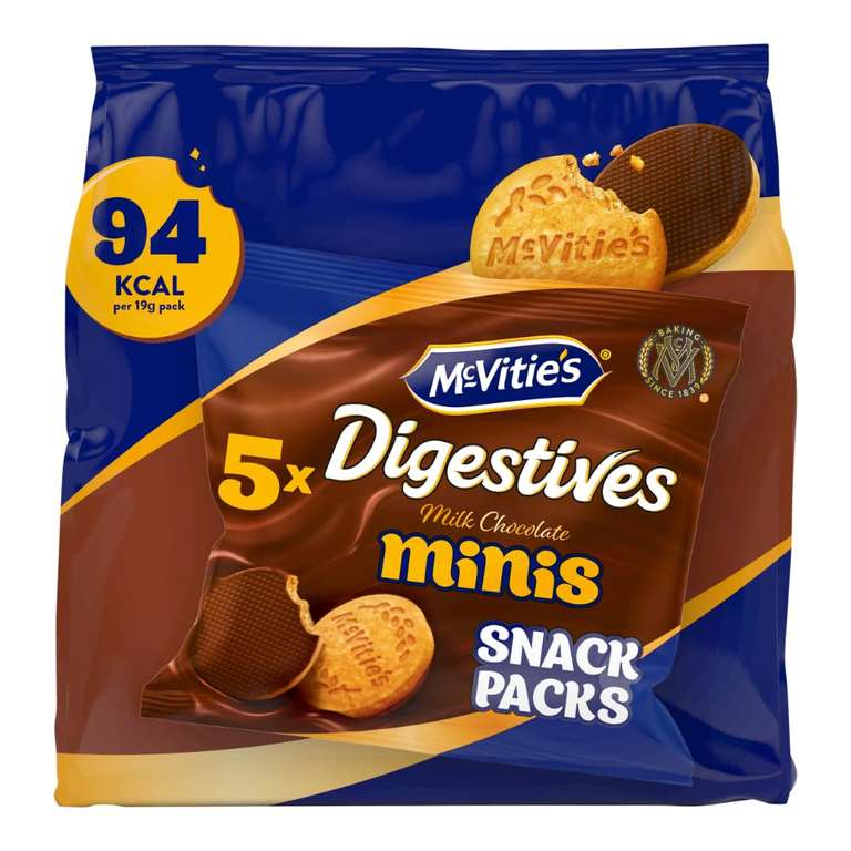 McVitie's Digestives Milk Chocolate Minis 95g - Only 81p at Amazon ...