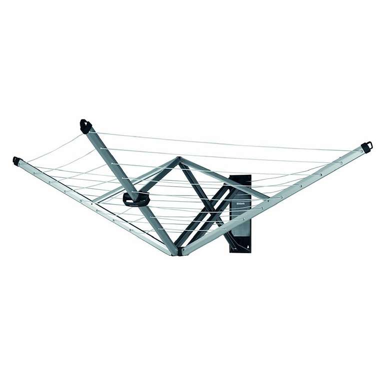 Brabantia WallFix Retractable Washing Line with Protective Fabric Cover ...