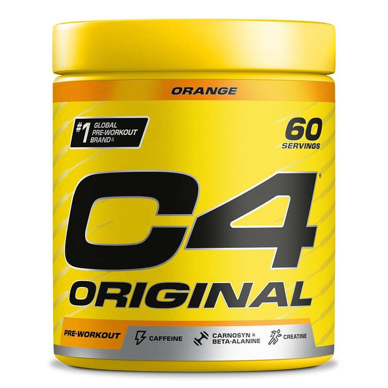 C4 Original Beta Alanine Sports Nutrition Bulk Pre Workout Powder 60 ...