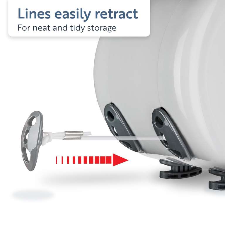 Minky Retractable Duo Reel Washing Line, Grey 2x15m 13.53 at Amazon ...