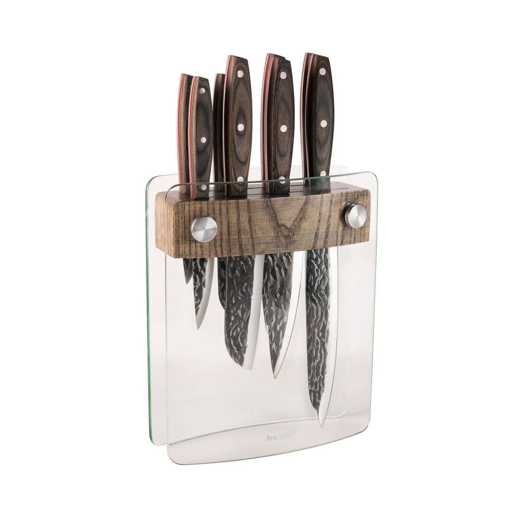 Nami X30 Glass 8-Piece Knife Block Set - £74.50 at ProCook | hotukdeals