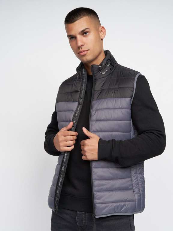 Crosshatch Presnell High Neck Gilet Charcoal/Yellow/Red/Blue Most sizes ...