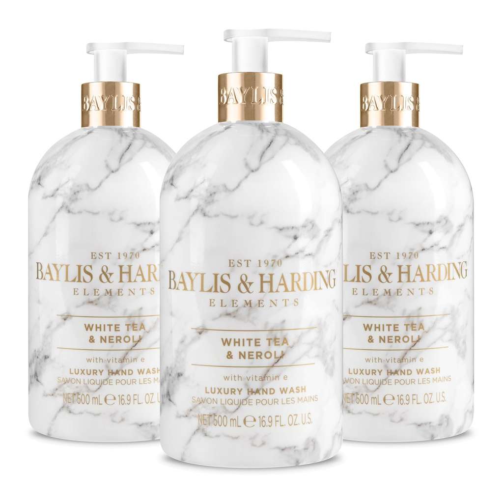 Baylis & Harding Elements White Tea & Neroli Hand Wash, 3 x 500ml - £3. ...