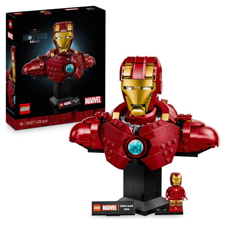 LEGO Marvel Iron Man MK4 Bust - 16in Display Model, £33.99 at Amazon ...