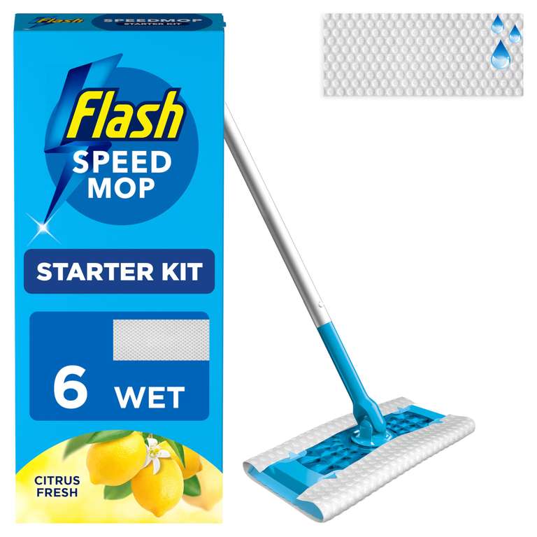 Flash Speedmop Wet Mop Floor Cleaner Starter Kit 11.50 at Amazon ...