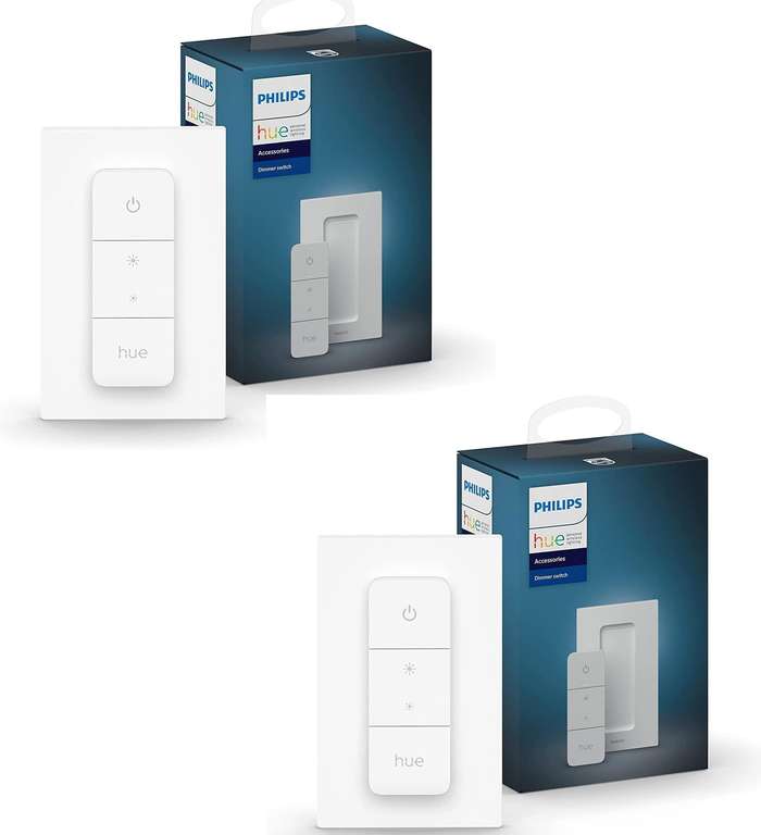 2 X Philips Hue Smart Wireless Dimmer Switch V2 (Installation-Free ...