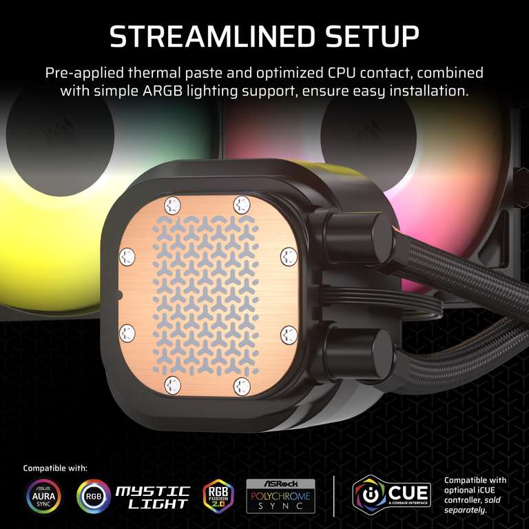 Corsair NAUTILUS 240 RS ARGB Liquid CPU Cooler – £49.97 at Amazon ...