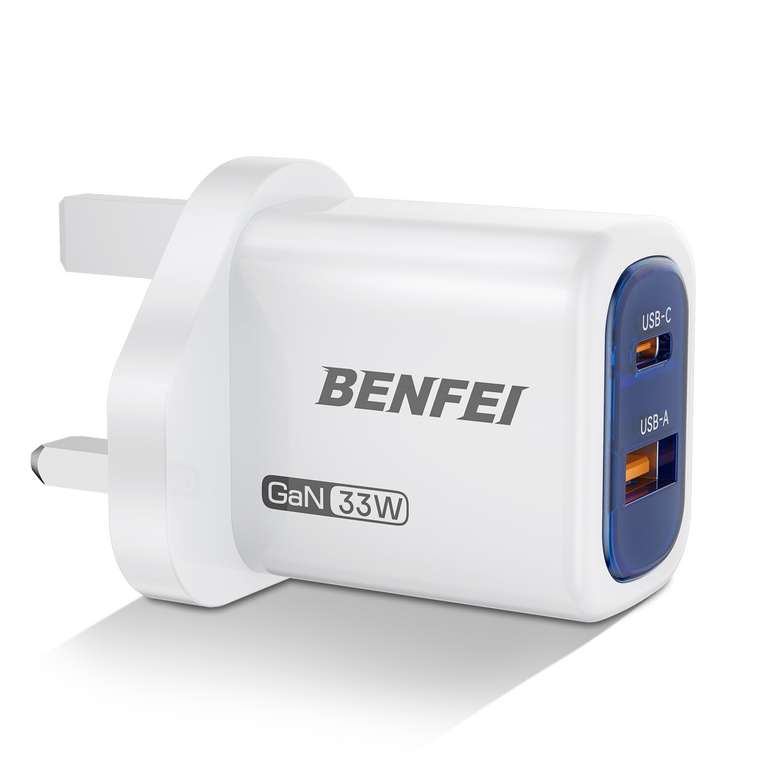 BENFEI 33W GaN USB C Wall Charger, 2-Port Fast Charger. Sold by ...