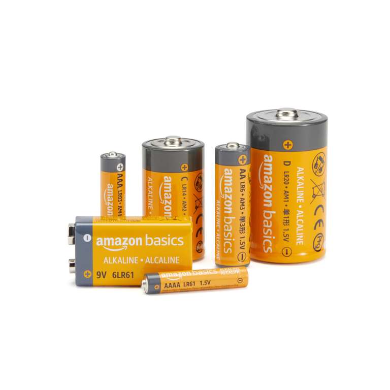 Amazon Basics 100-Pack AAA Alkaline High-Performance Batteries, 1.5V ...